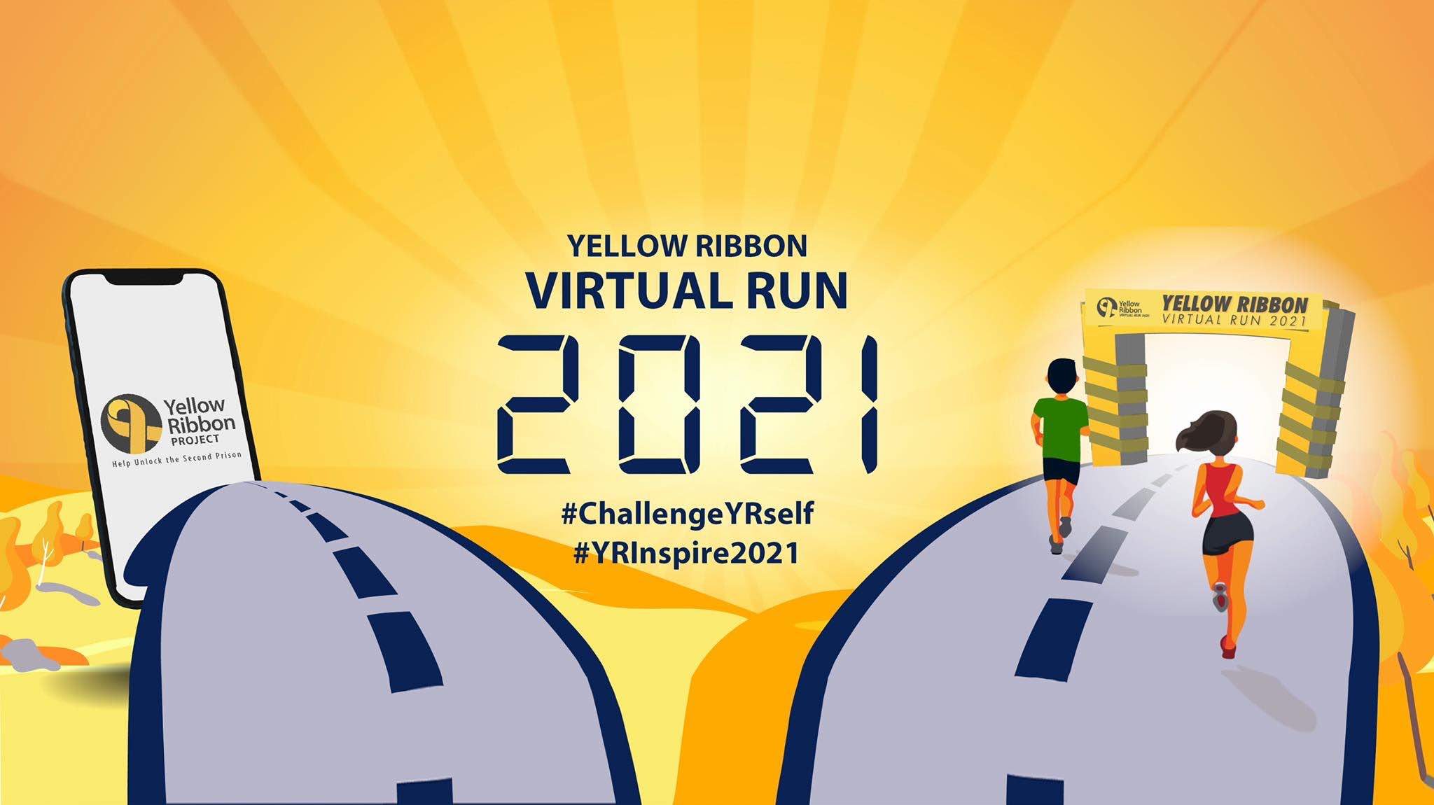 Yellow Ribbon Virtual Run: Challenge YRself & Inspire Second Chances