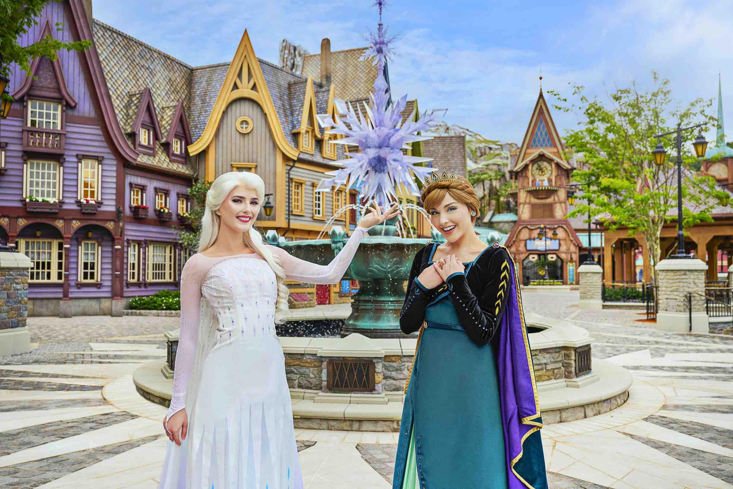 Elsa & Anna Awaits In World of Frozen At Hong Kong Disneyland